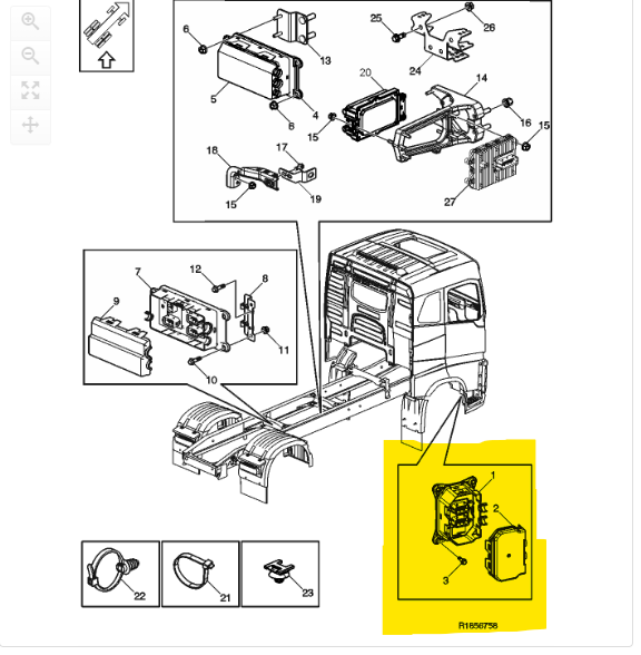 Renault Truck Control Module ECU FCIOM T/C Range 7422771626 22771626 ...