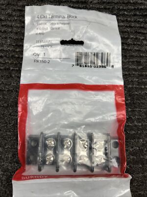 New BURNDY RK150-2 4 Circuit Terminal Block 30 AMP | eBay