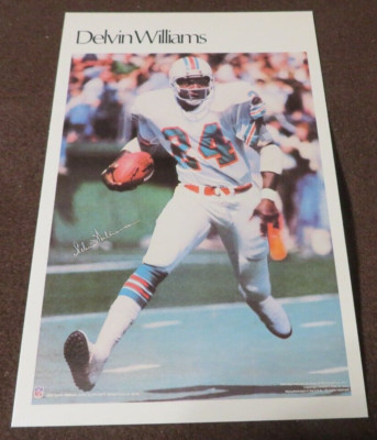 SSC119 1978 MARKETCOM NFL MINI POSTER DELVIN WILLIAMS #50 | eBay