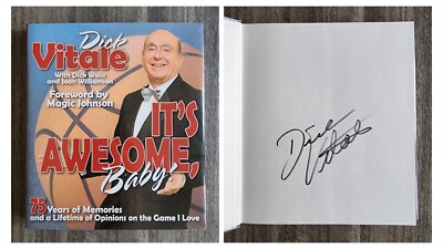 Dick Vitale Signed It's Awesome Baby! Hardcover Book HOF Analyst ...