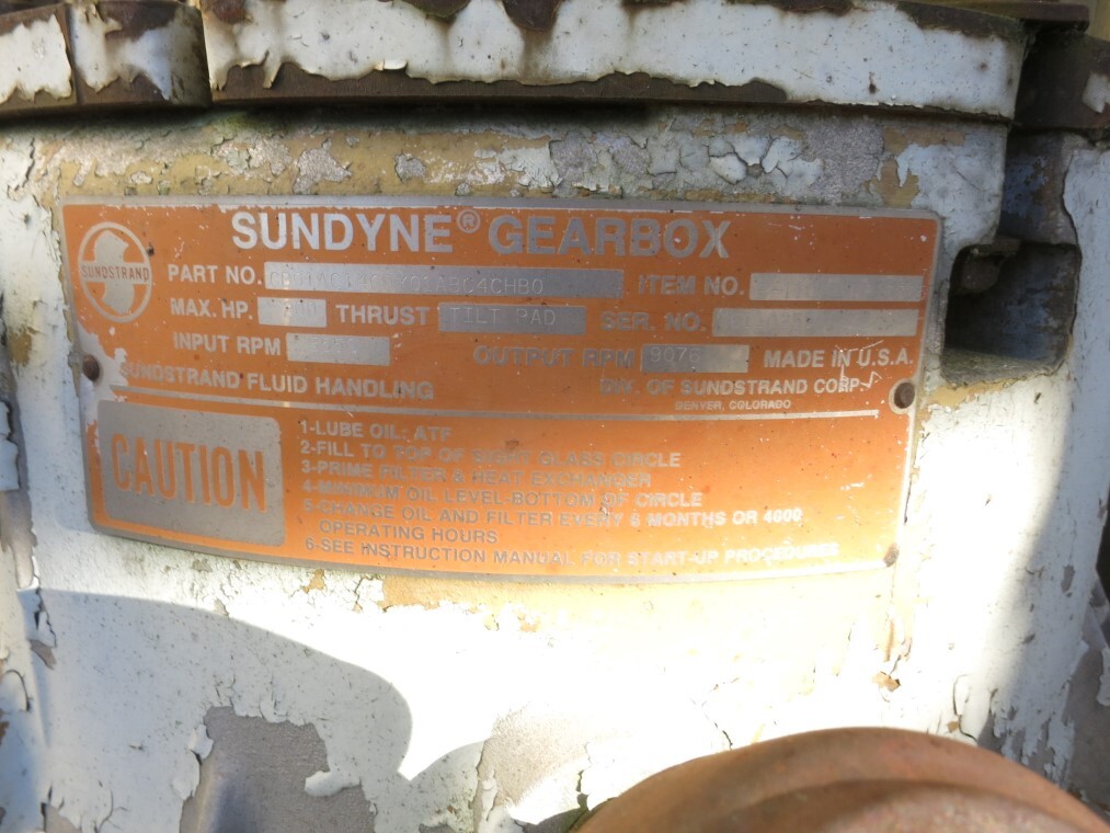 SUNDYNE LMV311 PUMP, 400 GPM, 6300 HEAD, 150 HP | eBay