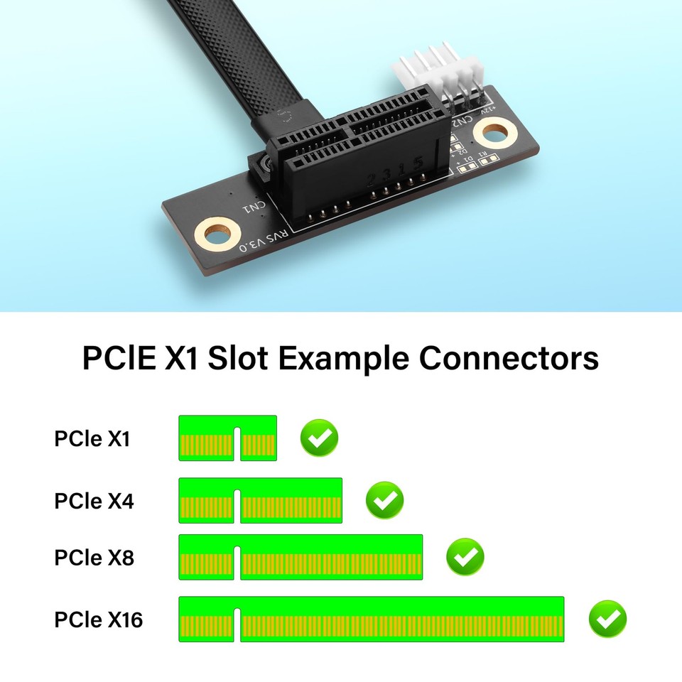 SinLoon M.2 NGFF Key A+E to PCIe X1 Riser Cable for M.2 2230 SSD | eBay