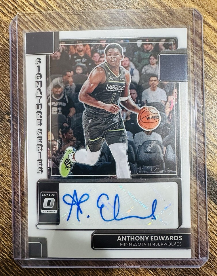 Anthony Edwards 2022-23 Donruss Optic Signature Series Autograph MINT ...