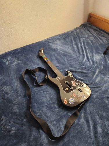 Guitar Hero Kramer Striker Red Octane Wireless PS2 PS3 Black No Dongle ...