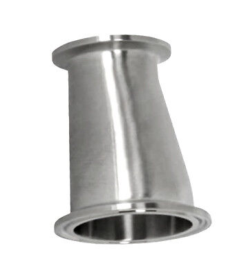 4" to 3" TC REDUCER EXCENTRIC 316 Stainless Tri Clamp Fitting Reducing ...