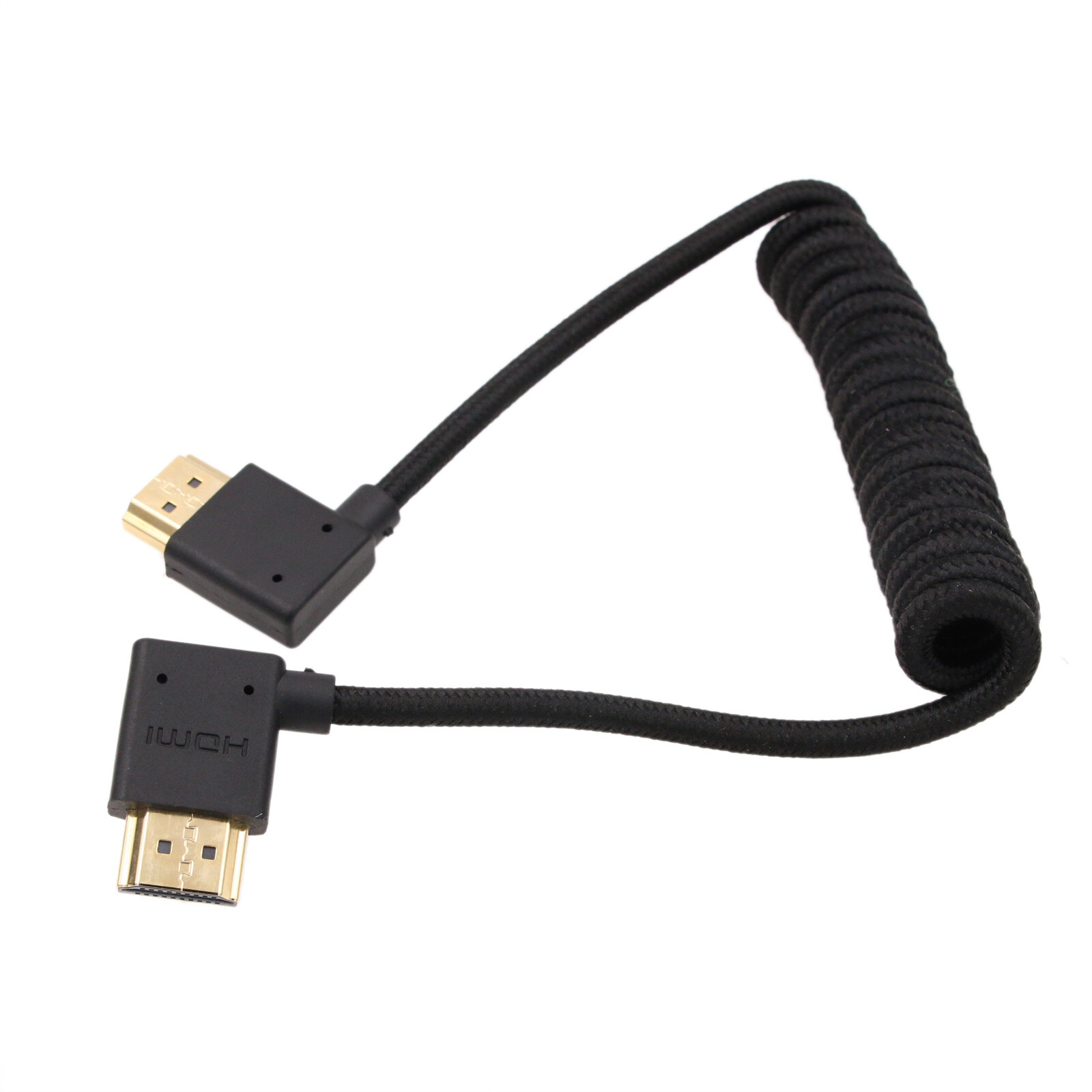 Angled HDMI 2.1 8K 4K 60p Braid Cable for BM5 FEELWORLD Monitor Sony ...