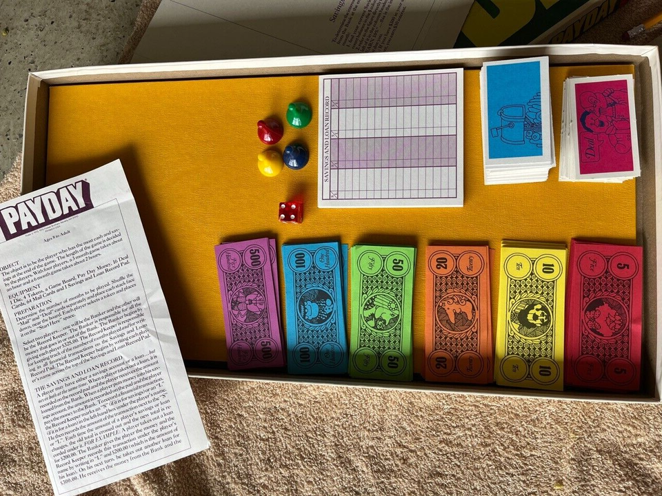 Vintage 1975 Parker Brothers Payday No 26 Board Game COMPLETE Game!! | eBay