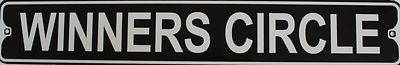 Metal Street Sign Winners Circle Auto Racing Nascar Outdoor Bar Decor 3 ...