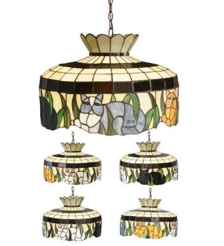 Meyda Tiffany 185364 Cat 3 Light 20"W Pendant - MultiColor | eBay