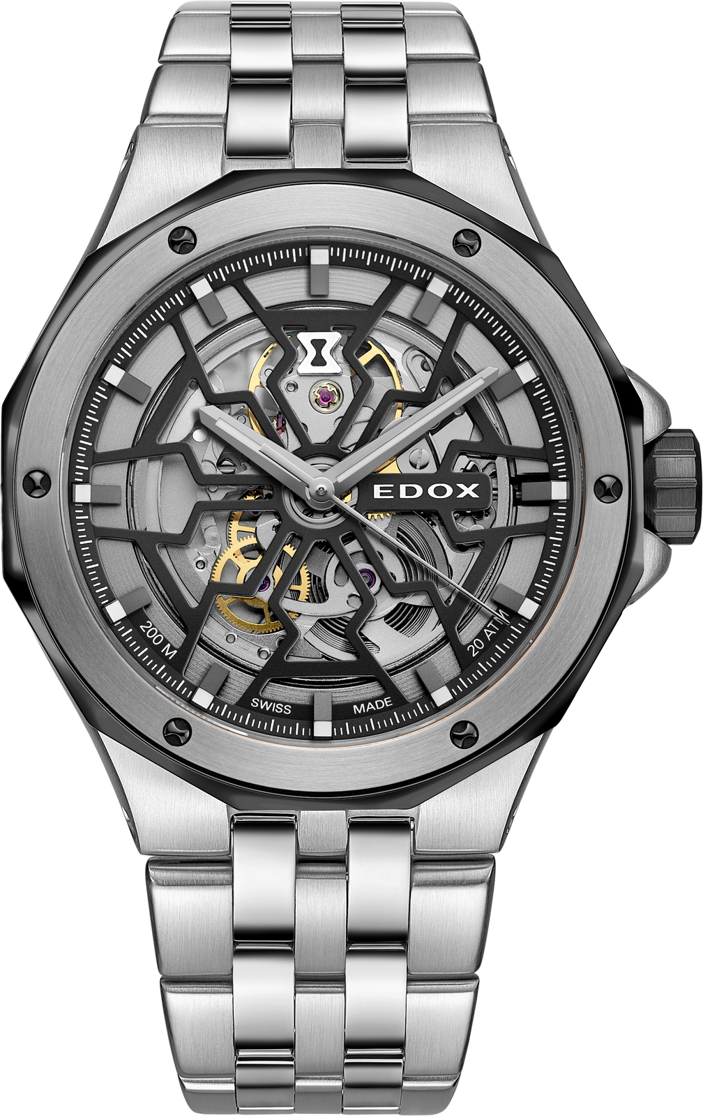 Edox Men 85303-3NM-NBG Delfin The Original 43mm Automatic Watch | eBay