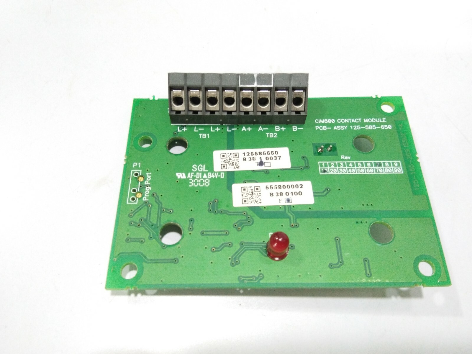 TYCO CIM800 CONTACT MODULE PCB SGL PCB-ASSY 125-585-650 125-165-269 ...