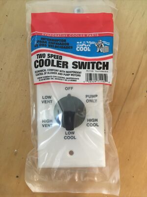 Dial 71105 TWO Speed Cooler Switch 1 GANG FOR Evaporative Coolers | eBay