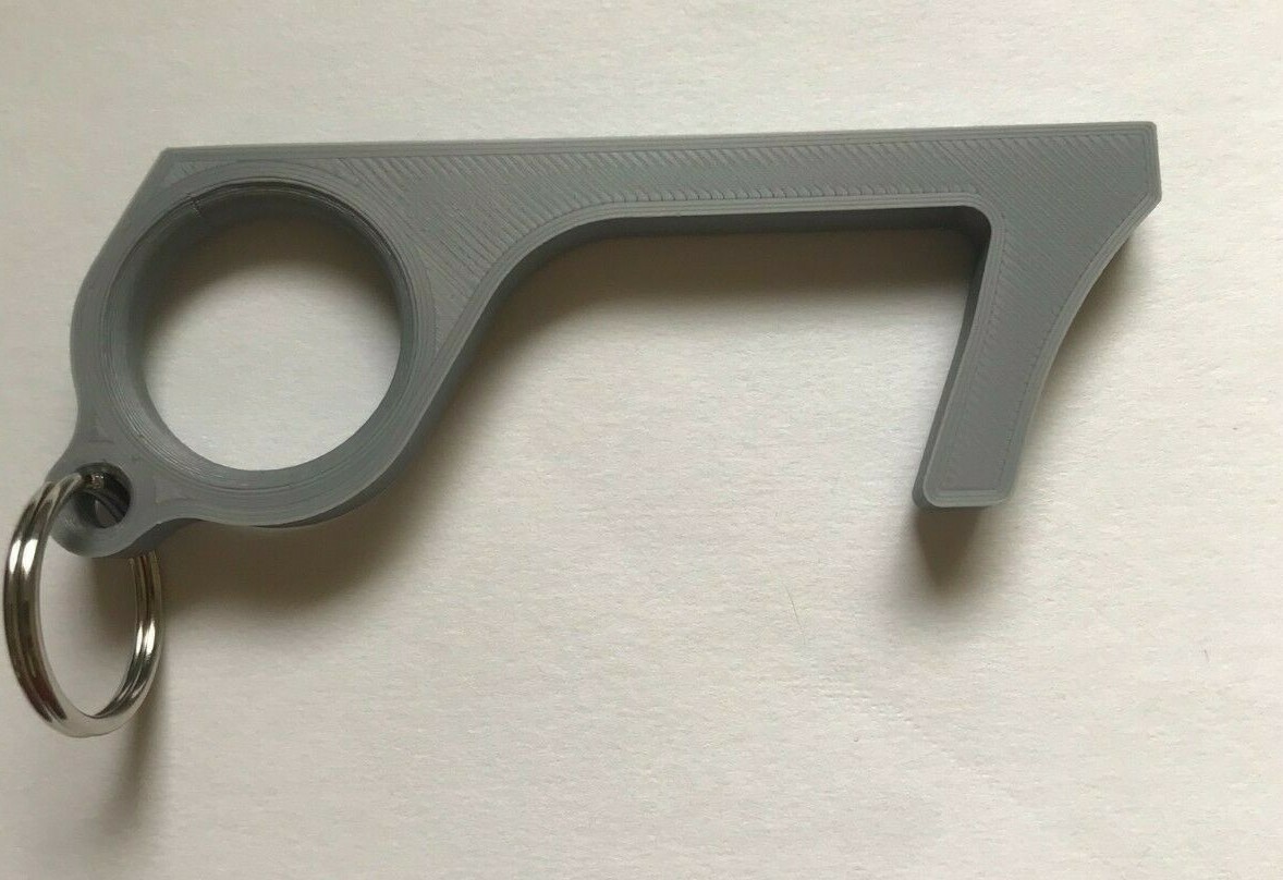 No Touch Door Opener and Button Press - Dinosaur, Key designs - Gray 3D ...