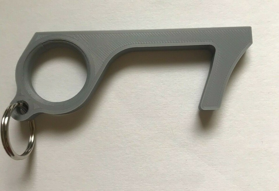 No Touch Door Opener and Button Press - Dinosaur, Key designs - Gray 3D ...