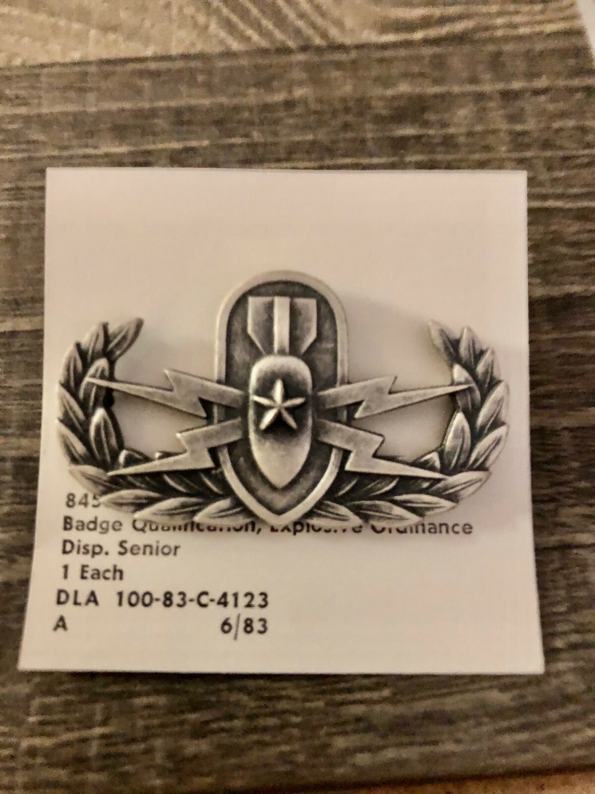 Vietnam War US Army Senior EOD Explosive Ordinance Disposal