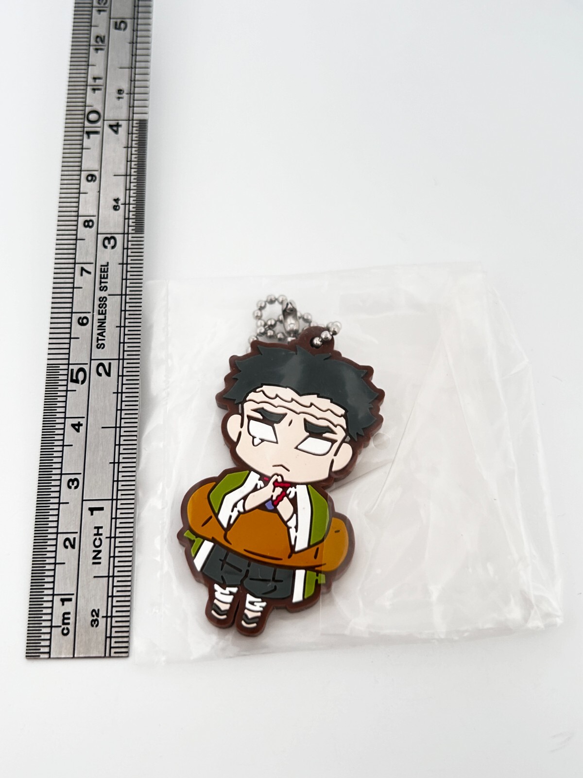 Gyomei Himejima Demon Slayer Rubber Mascot Strap Key Ring Chain JAPAN ...