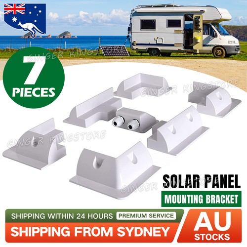 Solar Panel Corner Mounting Brackets Kit Vehicle Roof Mount Caravan ...