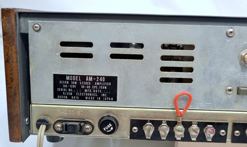 OLSON 7189 32 WATT 12AX7 Triode Tube Phono Mix Tape Preamp Power Amp ...