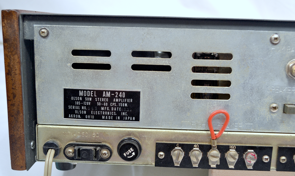 OLSON 7189 32 WATT 12AX7 Triode Tube Phono Mix Tape Preamp Power Amp ...