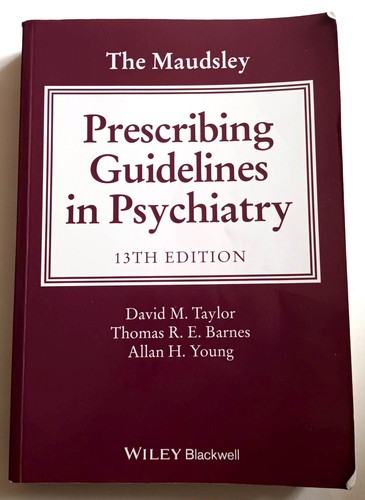 Livre The Maudsley Prescribing Guidelines in Psychiatry - David TAYLOR ...