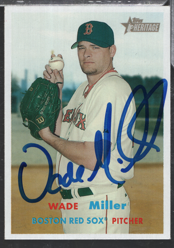 Wade Miller Red Sox Autographed 2006 Topps #180 w/COA 111423NPCD190 | eBay