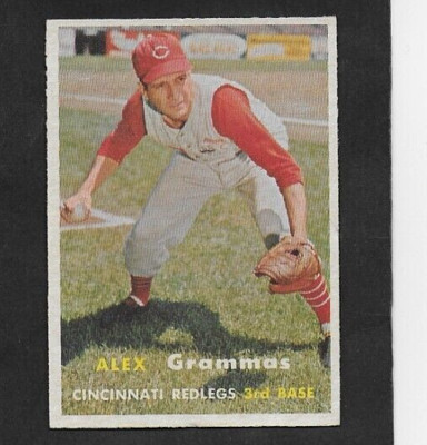 1957 Topps #222 Alex Grammas, Cincinnati Redlegs Reds, NM NRMT | eBay