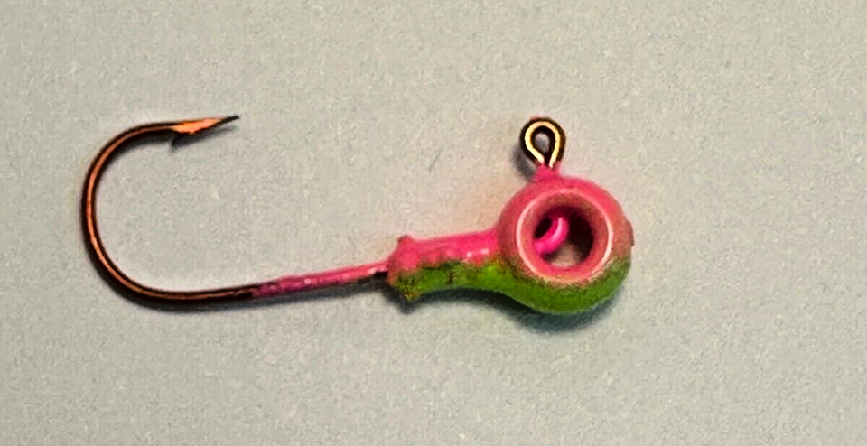 Crappie jig heads 1/16oz nibbles, slab bite, Powerbait Scent holder jig ...