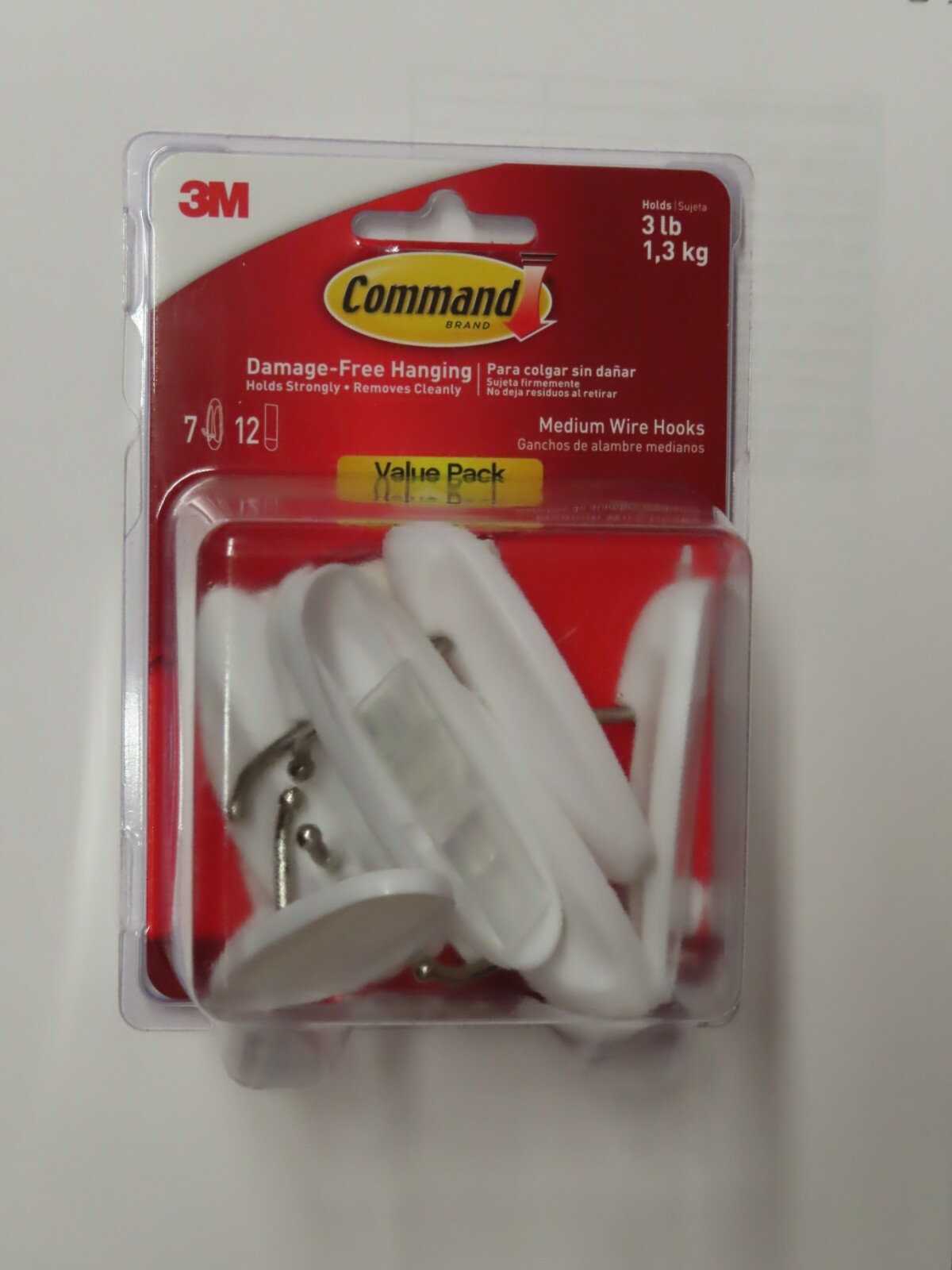 Command Medium Wire Hooks #17068-7ES Package of 7 hooks & 12 strips NEW | eBay