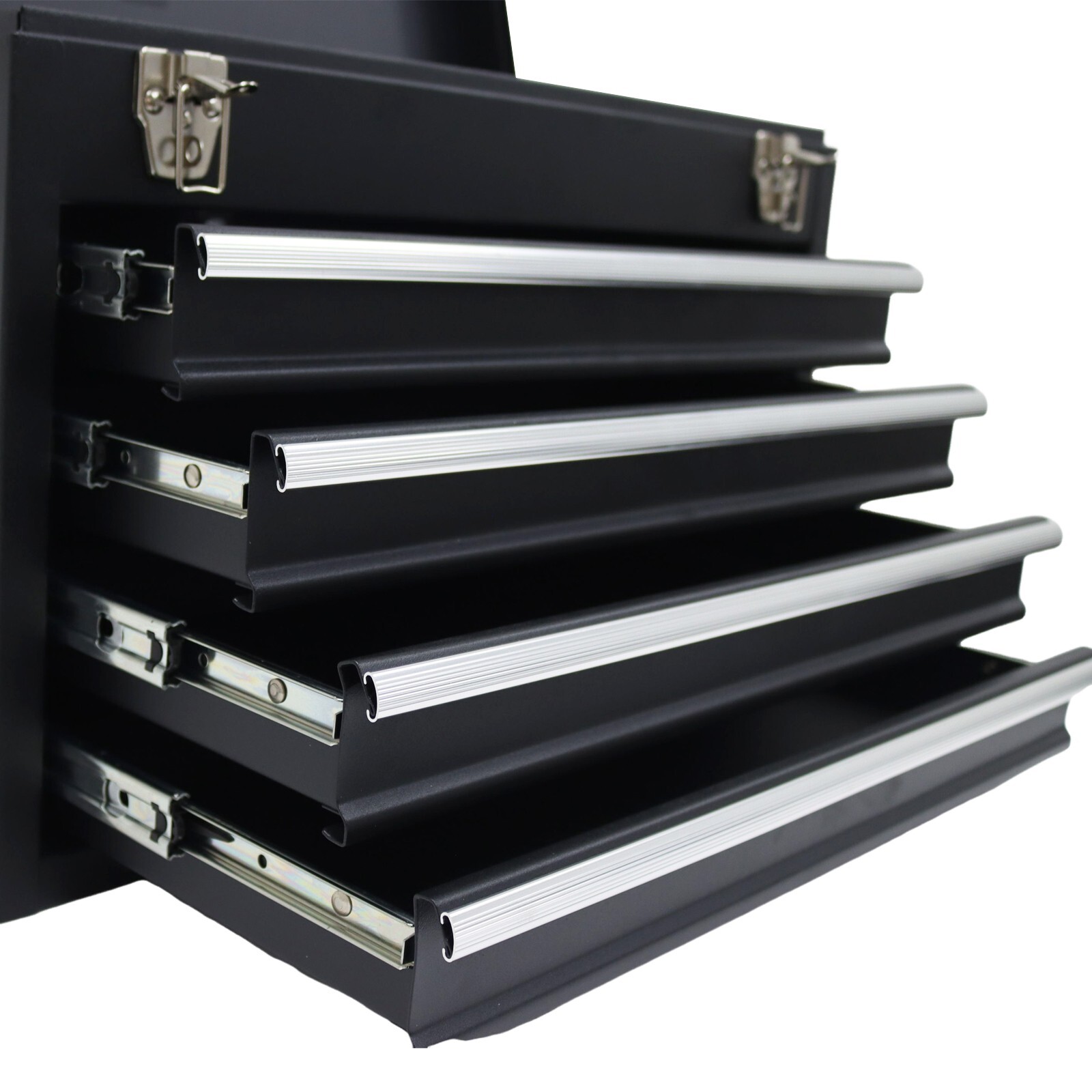 4 Drawers Portable Tool Box Hardware Storage Box Cabinet with Locking ...