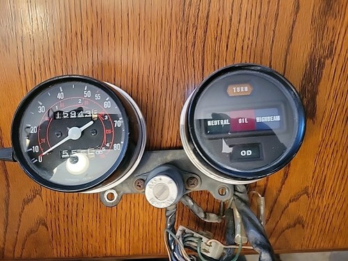 1980 81 82s83s Honda CM400E ??? Hondamatic speedometer speedo gauge set ...