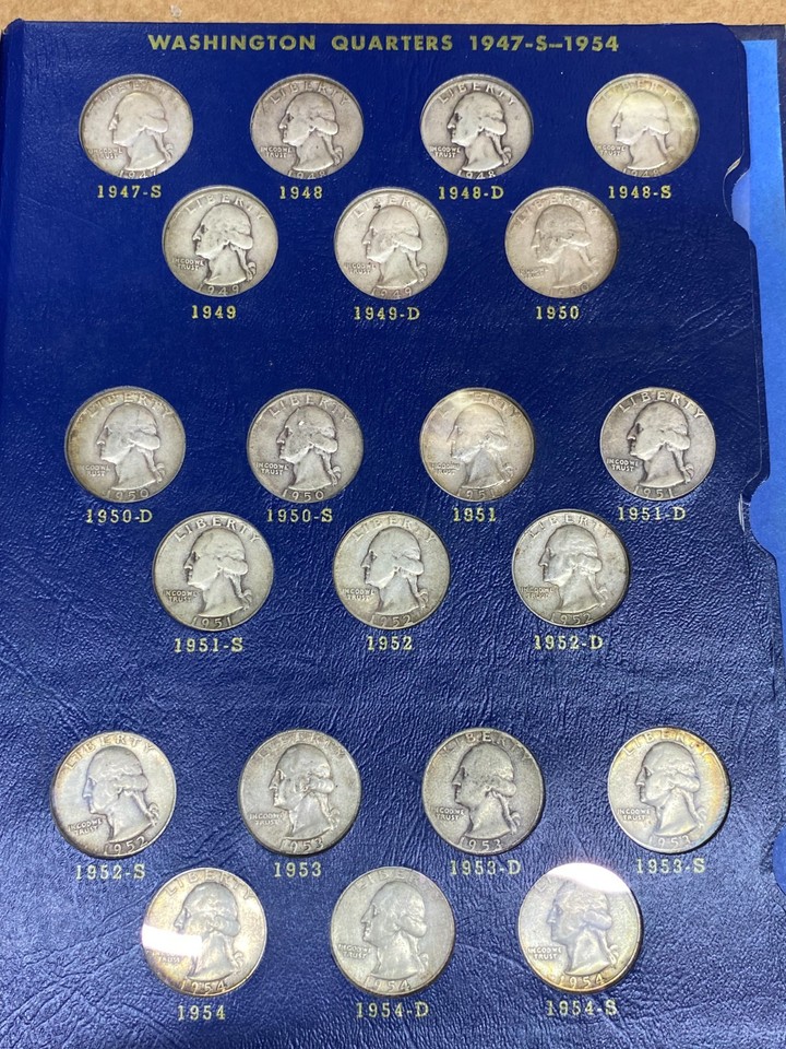1932-1964 SILVER WASHINGTON QUARTERS, 81 COINS SET, SOME HIGH GRADES | eBay
