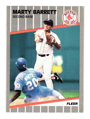 1989 Fleer #78 Marty Barrett Boston Red Sox | eBay