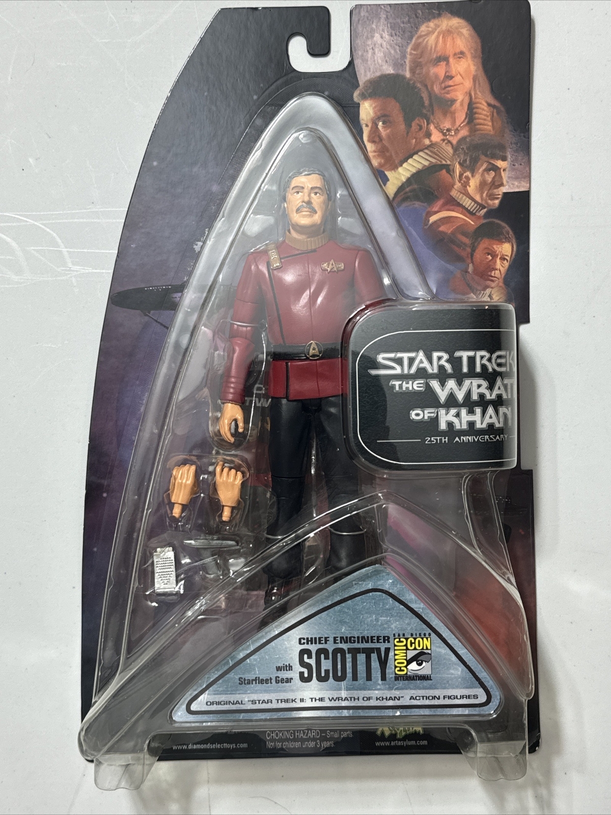 Star Trek II The Wrath of Khan Executive Scotty SDCC Action Figure NEW ...
