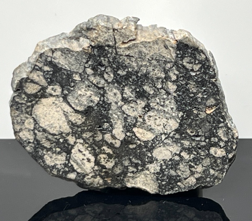 NWA 15658 (15.43g) Meteorite Polished Slice Eucrite Melt Breccia IMCA ...