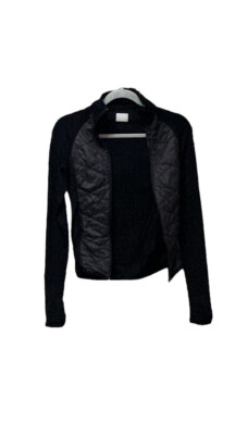 ATHLETA WOMENS LIGHT SWEATER JACKET BLACK FULL ZIPPER SIZE XSMALL | eBay