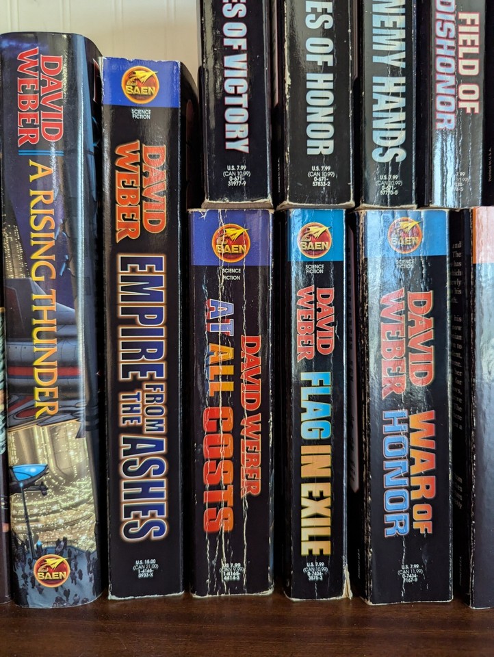 HUGE Lot of 50 David Weber Sci-Fi HC & PB Torch Shadow Safehold War ...