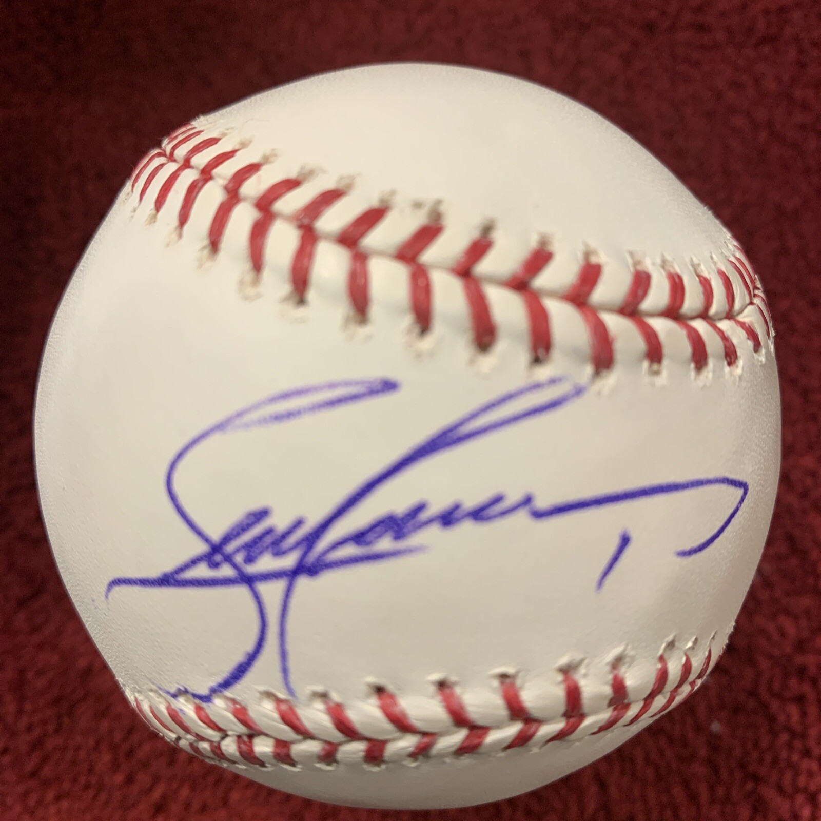 SEAN RODRIGUEZ Signed Autograph Rawlings OMLB Baseball- Rays Pirates ...