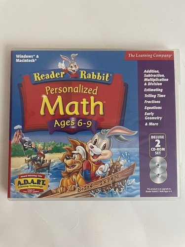 Lot of 3 Reader Rabbit CD-ROMs Personalized Kindergarten Reading Math 4 ...
