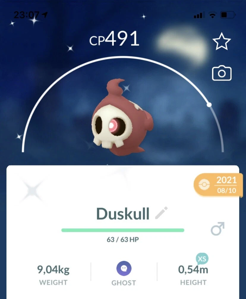 Shiny Duskull Pokemon