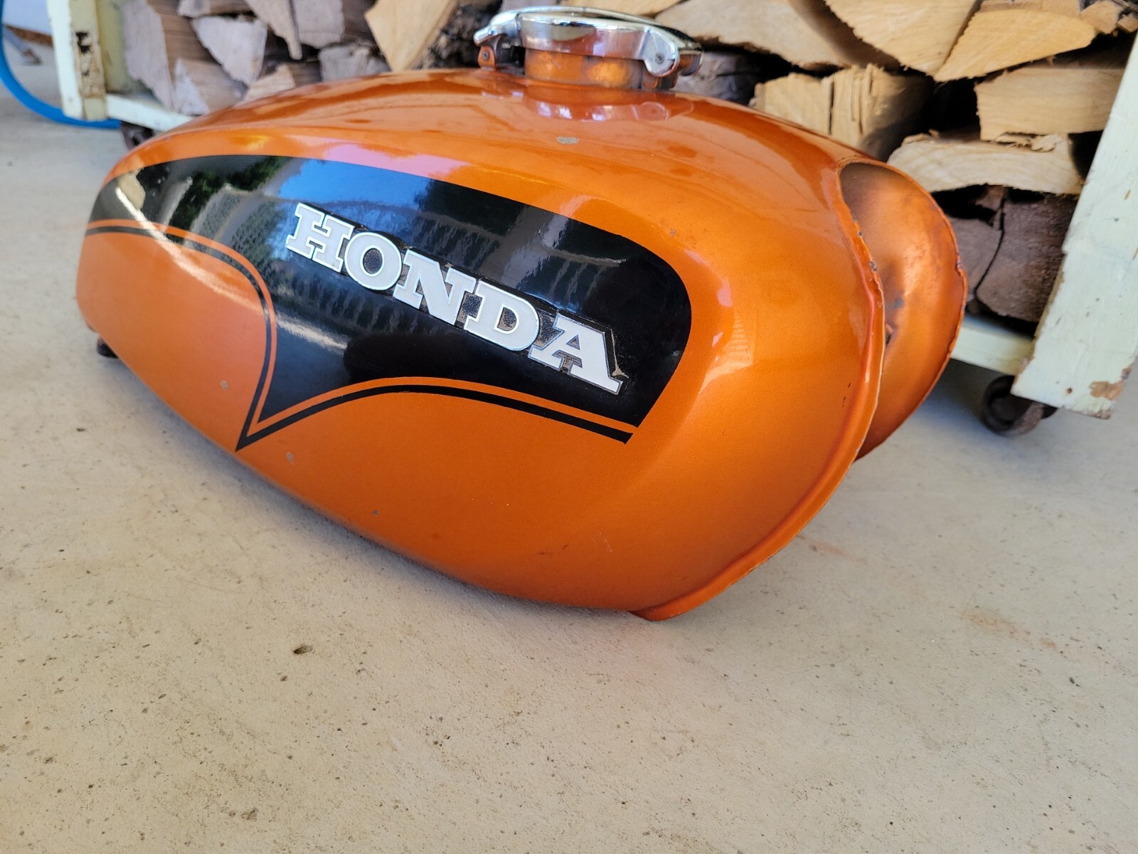 Vintage 1971 Honda CL450 K4 Scrambler Motorcycle Gas Tank Candy Topaz ...