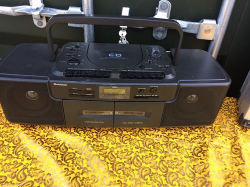 Retro Goldstar portable CD radio cassette boom box model CD 630L | eBay