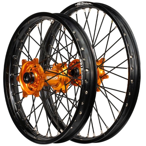KTM 250 SX 2015 - 2022 Envy / DID SNR Wheel Set 21/19 Black Rims Orange ...