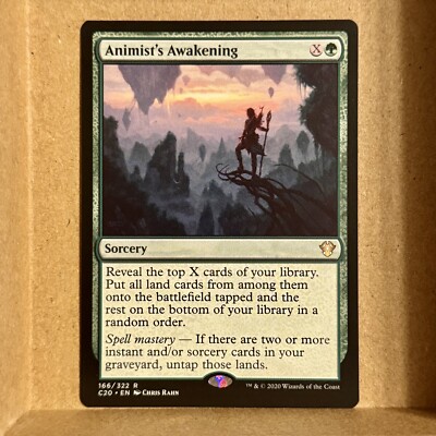 MTG ~ Animist's Awakening ~ C20 Commander 2020 ~ #166 ~ English ~ Green ...