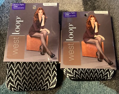 Lot Of 2 New West Loop Women’s Packages Of Size medium Fashion Tights M ...
