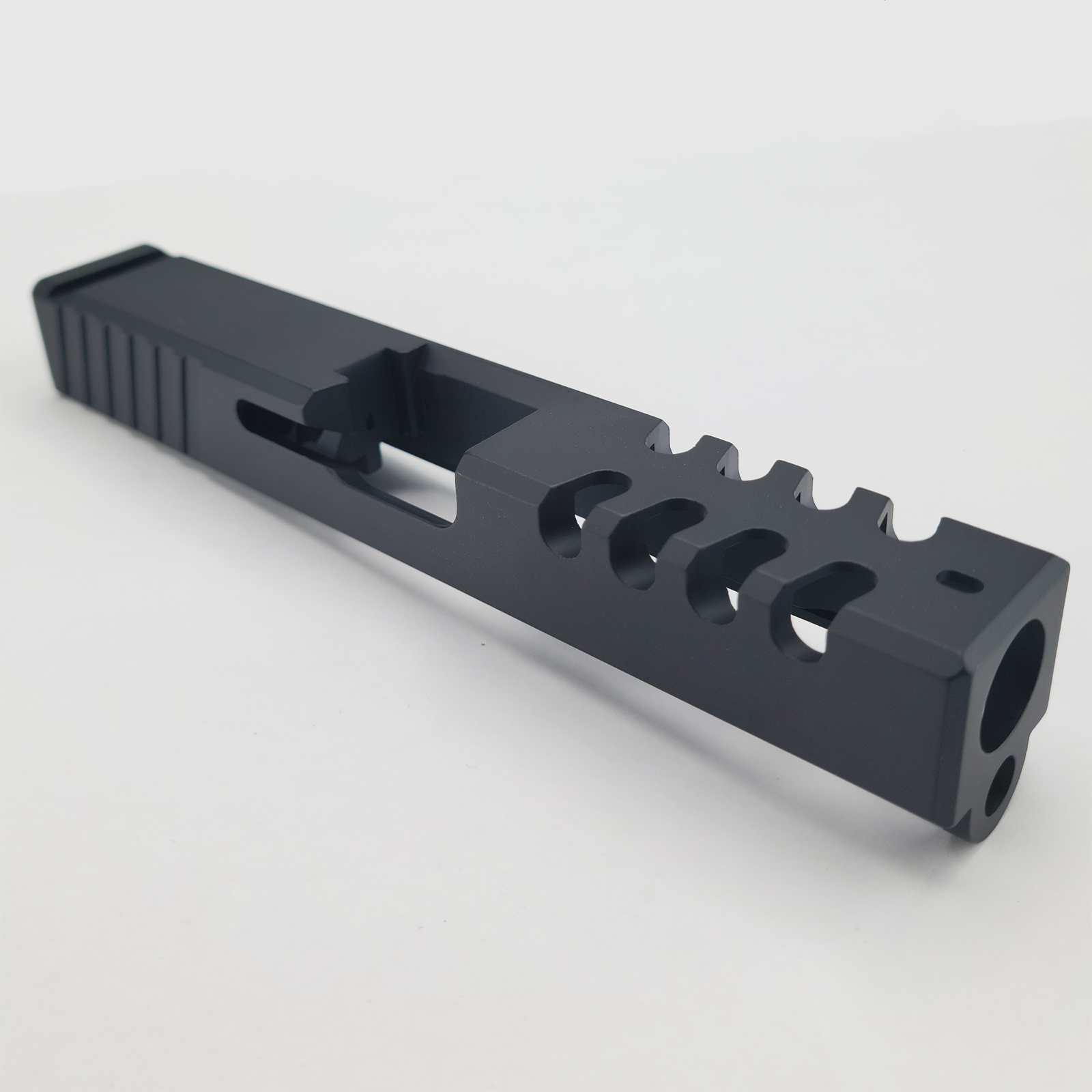 G19 SLIDE GEN 1-3, BLACK CERAKOTE, 8 PORT CUT, REAR SERRATIONS | eBay