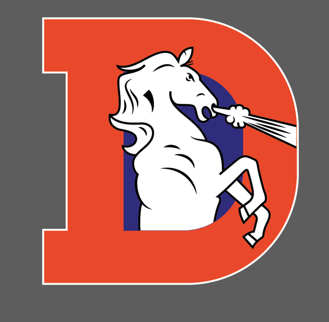 Denver Broncos Vintage Logo Vinyl Wall Decal 1970-1996 25x24 | eBay