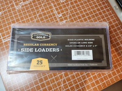 Pack of 25 Cardboard Gold Regular CURRENCY Side Loaders 6.5"x 3" | eBay
