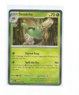 SINISTCHA 2024 POKEMON TWILIGHT MASQUERADE HOLO CARD #22/167 | eBay