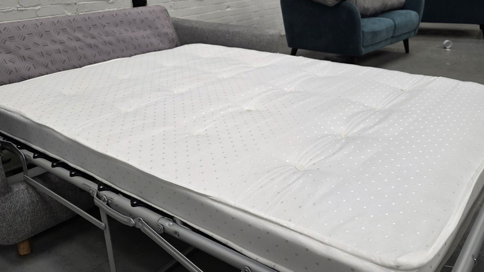 John Lewis Barbican Medium Sofa Bed Aquaclean Connie Grey | eBay UK