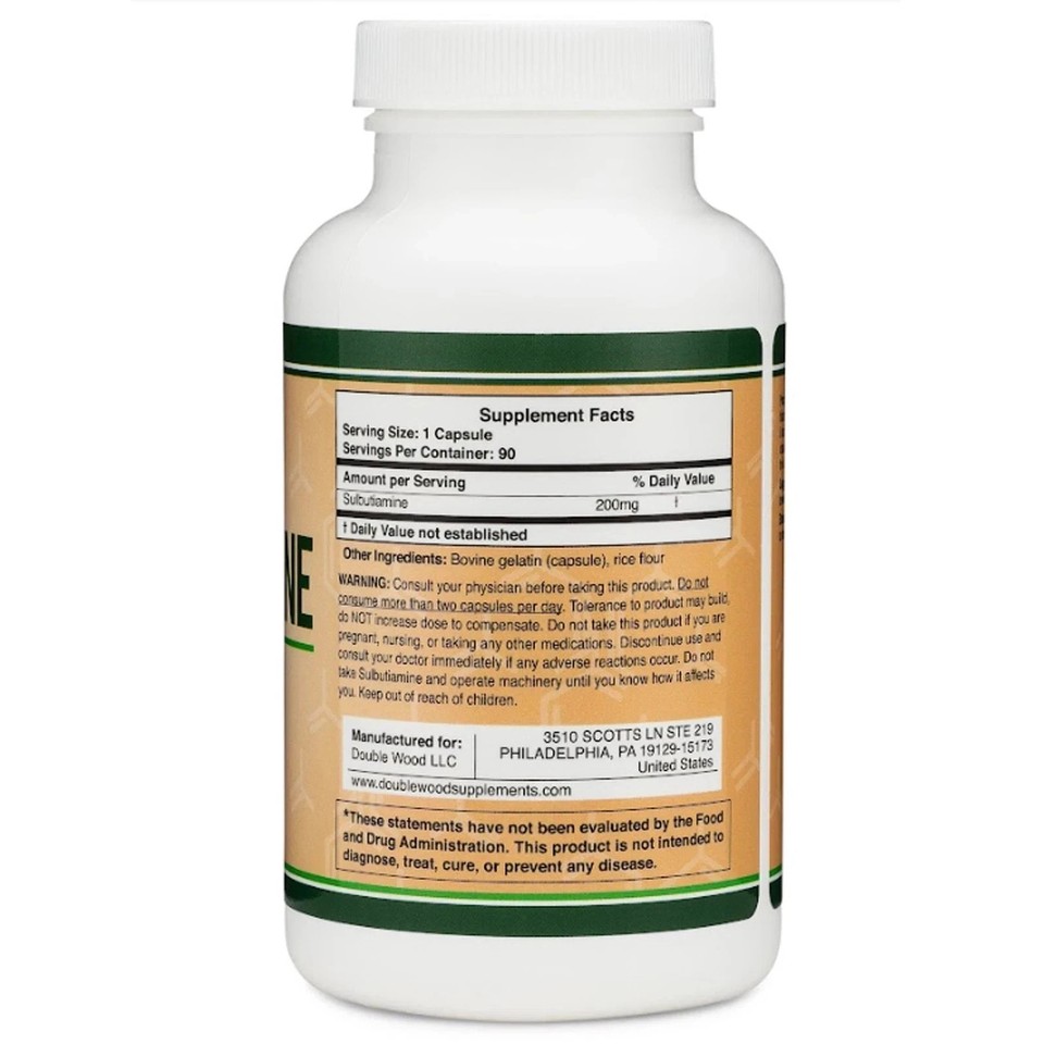 Sulbutiamine 90 x 200mg Capsules Memory Mood Cognitive Nootropic ...